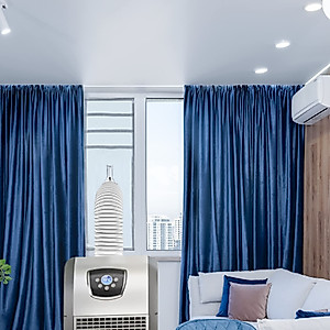 Boqon Portable AC Window Seal Kit Adjustable Air Conditioner Window Vent Kit, No Drilling, Waterproof, Easy to Install with Zip and Adhesive Fastener (25X56~92cm)