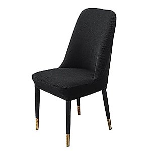 XGANGM Velvet Dining Chairs Slipcovers Without Arms Curved Back Dining Room Set of 4/6/2/1 Modern Nordic Accent Kitchen Dining Chairs Protectors Covers for Party Home,M,4PCS