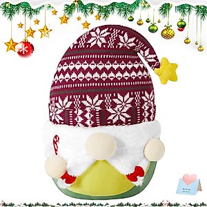 WEWILL Christmas Gnome Soft Plush Pillow 12 Inches Xmas Gnome Stuffed Animal for Toddler Kids Boys Girls Toddler (Green)