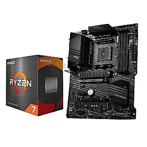 INLAND Micro Center AMD Ryzen 7 5700X 8-Core 16-Thread Unlocked Desktop Processor Bundle with MSI B550-A PRO ProSeries Motherboard (AMD AM4, DDR4, PCIe 4.0, SATA 6Gb/s, M.2, USB 3.2 Gen 2 ATX)
