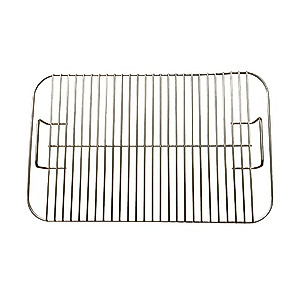 GRILLVANA 16 x 10 Inch 201 Stainless Steel Replacement Grill Grate with Handles - for Use in Weber Go Anywhere Grills - Gas or Charcoal BBQ Grilling Accessories