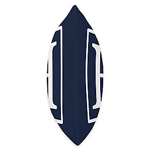 Monogram Gifts by designsanddesigns White English Alphabet Letter H Monogram Initial Navy Blue Throw Pillow, 18x18, Multicolor