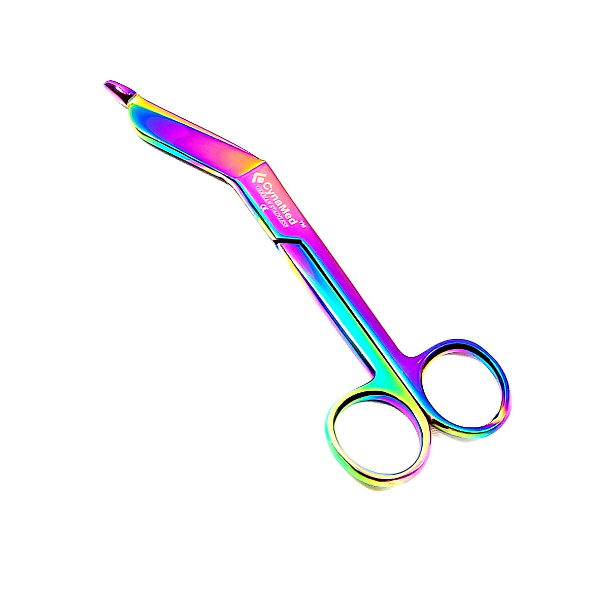 SET of 2 EACH PREMIUM GERMAN STAINLESS NURSES DOCTOR LISTER BANDAGE SCISSORS 7.25" + 5.5" MULTI TITANIUM COLOR RAINBOW STAINLESS STEEL-CYNAMED BRANDED-A+QUALITY GUARANTEED …