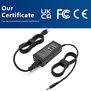 65W AC Adapter for Dell Latitude 3540 3440 3420 3520 3430 3320 3340 Business Laptop Charger 4.5mm tip with 1 Meter US Power Supply Cord