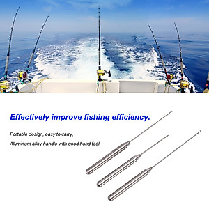OUKENS Fishing Reels and Fishing Maintenance Tools Fishing Baiting Rig, Fishing Bait Needle Set 3 in 1 Combo Set Aluminium Alloy Carp Fish Drill Tackle