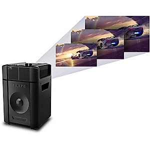 Ion Projector Plus Bluetooth 30-150" Battery Indoor-Outdoor-Karaoke-Speaker HDMI (Renewed)
