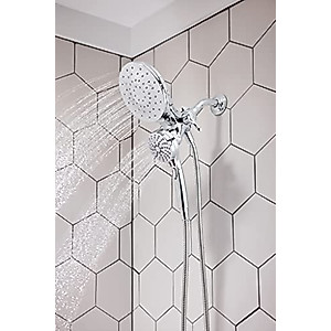 Moen Engage Magnetix Chrome 2.5 GPM Handheld/Rain Shower Head 2-in-1 Combo Featuring Magnetic Docking System, Rain Shower Head with Handheld Spray, 26009