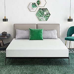 Airdown Twin Mattress, 10 Inch Memory Foam Mattress in a Box, Medium Feel Green Tea Gel Mattress for Twin Size Bed, CertiPUR-US Certified