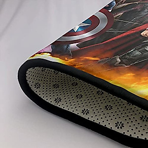 KIYOME Movie Hero Rug Area Rug Non-Slip Washable Cover Floor Rug Carpets for Kitchen Bedroom Indoor, 60x39 inch