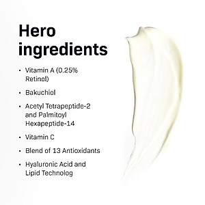 Revision Skincare D·E·J Night Face Cream®, Anti Aging Moisturizer, Antioxidant Rich with Retinol and Bakuchiol, 1.7 oz