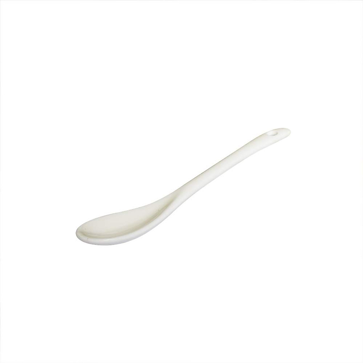 Xmomx 3 pcs Porcelain Egg Spoons Ceramic Spoons White 5 inch Coffee Dessert Yogurt Tea milky tea