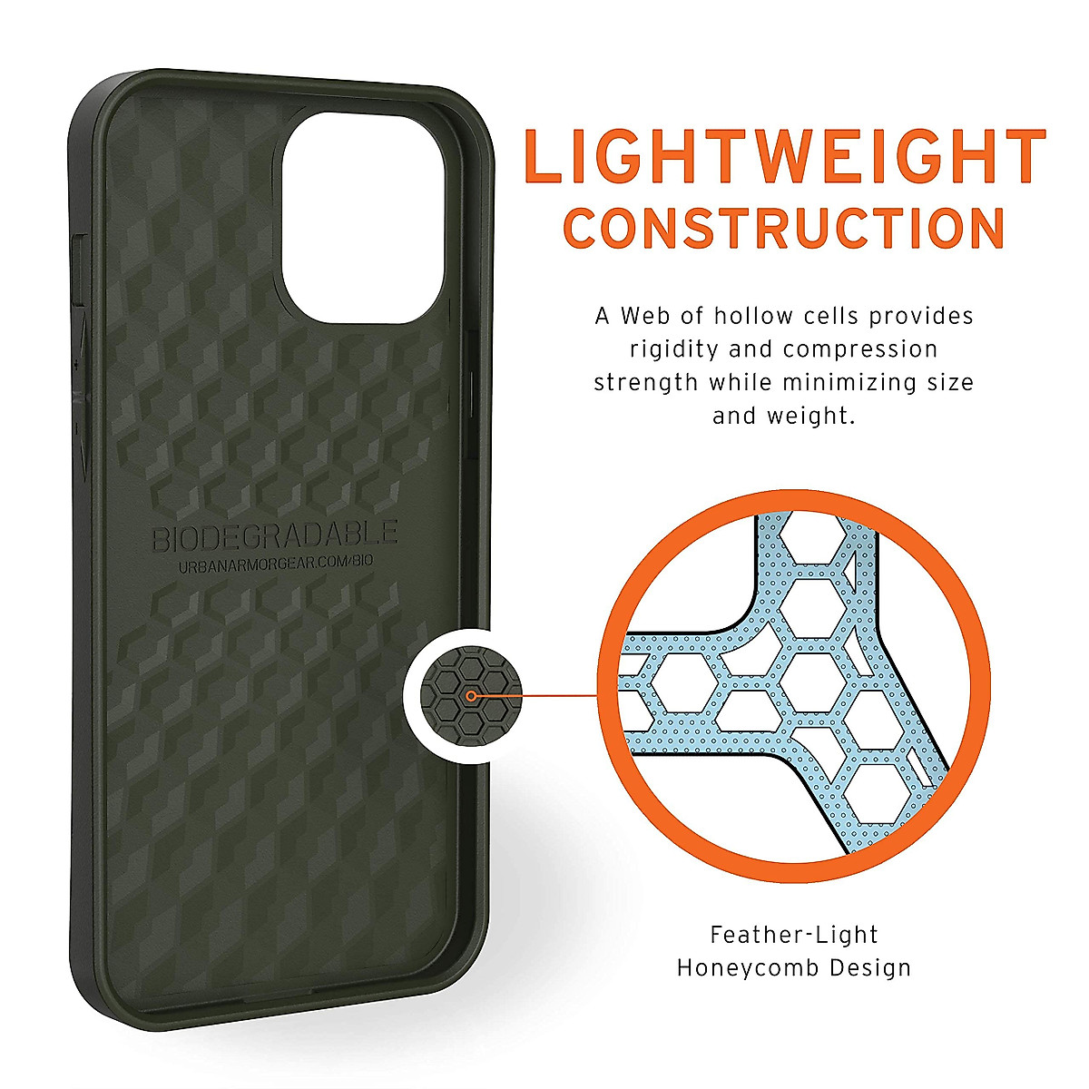 URBAN ARMOR GEAR UAG Designed for iPhone 12 Pro Max Case [6.7-inch screen] Eco-Friendly Rugged Ultra Slim Outback Protective Cover, Olive