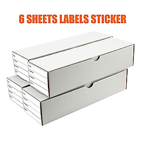 Cardboard Boxes for Trading Cards,Baseball,Football,Basketball,Hockey, Sportscards,Trading Card Storage Box for Toploader full lid-Corrugated Cardboard Storage Boxes (4-PACK, White)