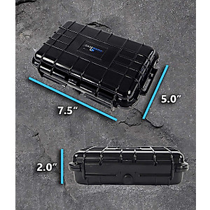 CASEMATIX Graded Card Storage Box Sports Trading Card Case Compatible With up 3 BGS 5 PSA Card Graded Sports Card Slabs - Airtight, Waterproof with Moisture and Dust Protection