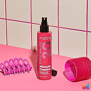 MATRIX Total Results Miracle Creator | Ultimate Strengthening Leave-In Conditioner | Moisturizing Heat Protectant & Detangler Spray | For Damaged Hair | Sulfate Free | 6.8 Fl. Oz.
