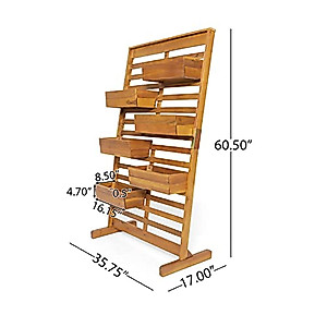 Christopher Knight Home Thiago Outdoor Plant Stand, Teak