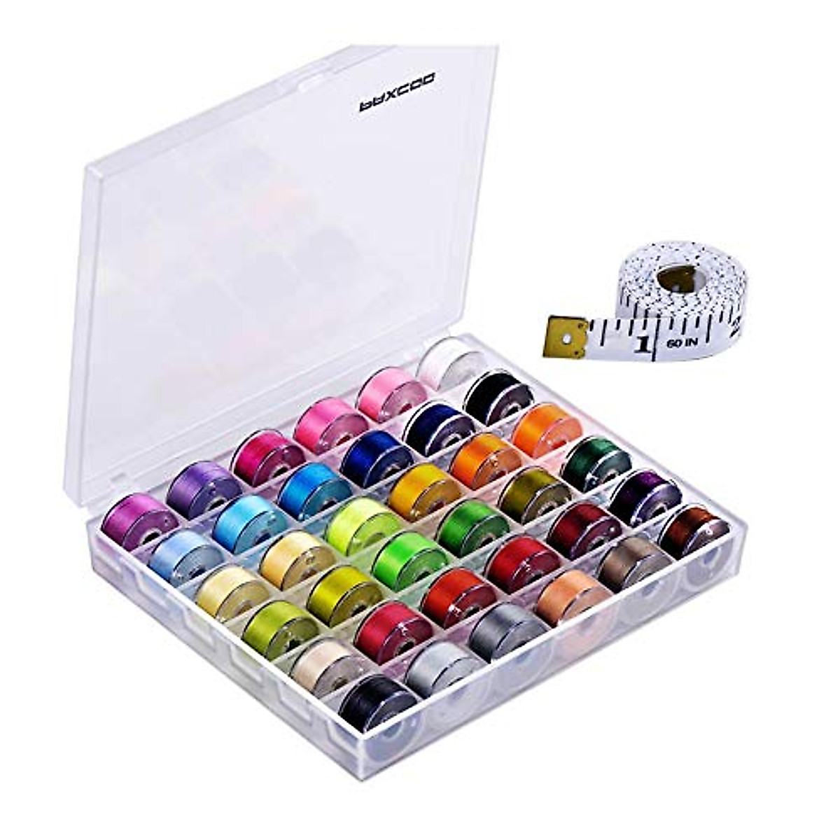 Brother RLX3817A 17-Stitch Sewing Machine (Blue) with 36-Piece Bobbins and Sewing Threads Set Bundle (Renewed) (2 Items)