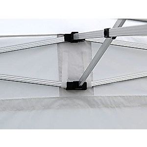 10-Foot by 20-Foot Speedy Tent | White | Quick Easy Up | 40 MM Thick Aluminum Frame | Water Resistant Tent Top | Instant Shelter for Weddings, Parties, and Events