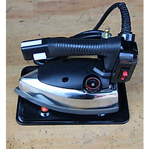 Rluii Silicone Iron Rest Pad/Black - 8.6" L x 5.7" W - Ironing Board Accessory