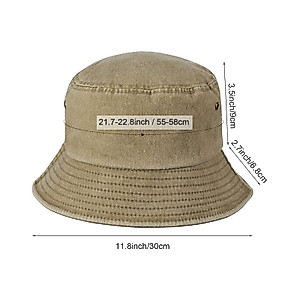 Geyoga 8 Pack Cotton Bucket Hat Foldable Packable Fishing Hat Beach Cap for Kids Teen Girls Women Men (Elegant Colors)