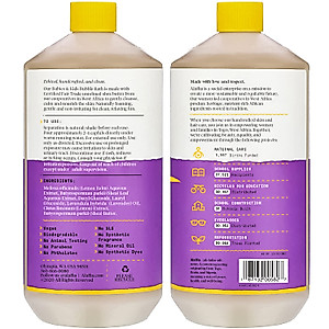 Alaffia Babies and Kids Bubble Bath, Gentle Baby Essentials for Delicate Skin, Cleansing & Calming Bubbles, Plant Based Formula, Vegan, Lemon Lavender (2 Pack - 32 Fl Oz Ea)
