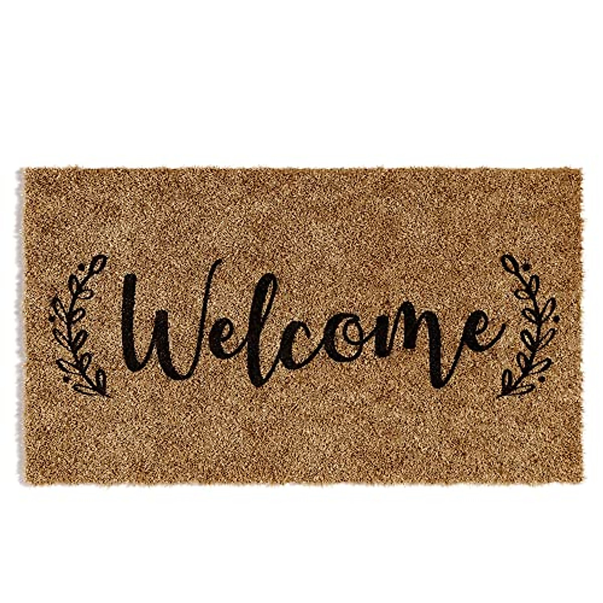 Barnyard Designs 'Welcome' Doormat Welcome Mat for Outdoors, Large Front Door Entrance Mat, 30x17, Brown