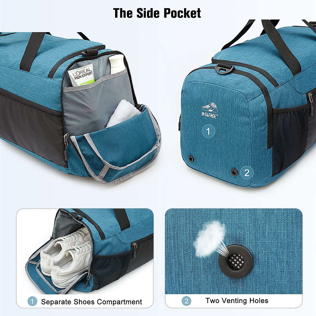 G4Free Casual, Peacock Blue, 60L