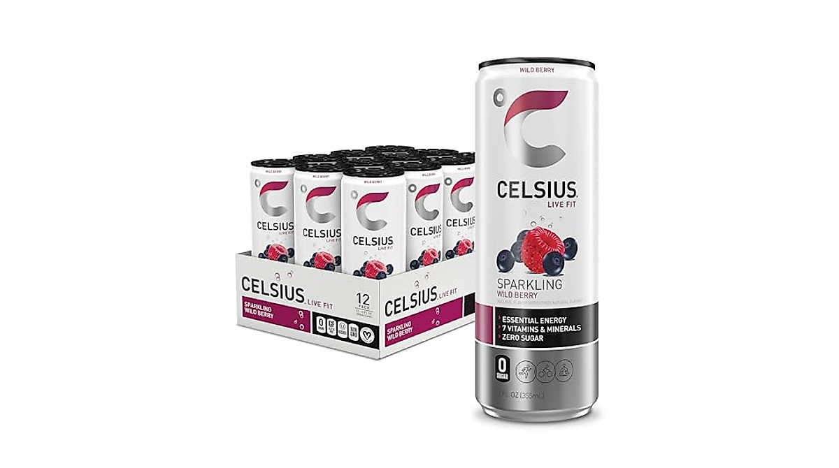 Celsius Sparkling Wild Berry Energy Drink - 12 Pack