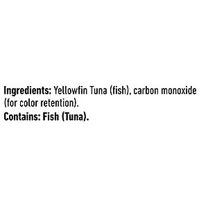 Amazon Fresh Brand, Wild Caught Yellowfin Tuna Steaks, Frozen, Sustainably Sourced, Phosphate Free, 12 Oz