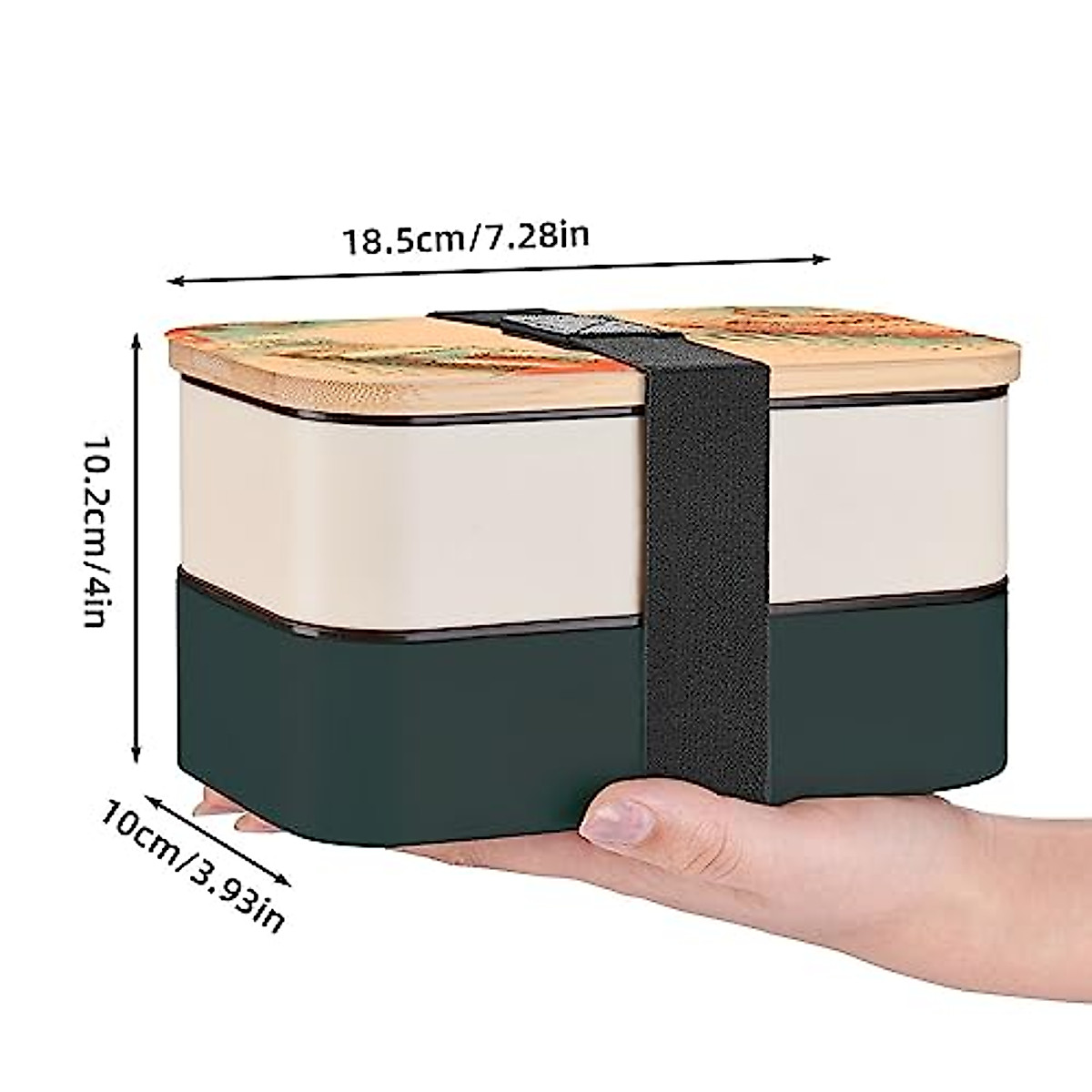 Poster Car Adult Lunch Box, Bento Box, With Cutlery Set Of 3, 2 Compartments, Rectangular, Lunch Box For Adults