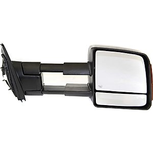 Kool Vue Driver & Passenger Side Power Heated Towing Mirrors for Toyota Tundra 2007-2021 With Signal Light Textured Standard Cab
