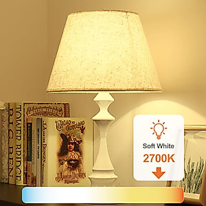 TJOY 6 Pack A19 LED Light Bulbs, 60 Watt Equivalent LED Bulb, Soft Warm White 2700K, Efficient 9W, E26 Standard Base, Non Dimmable Energy Saving Light Bulb, 800LM, 80 CRI, 120V, UL Listed