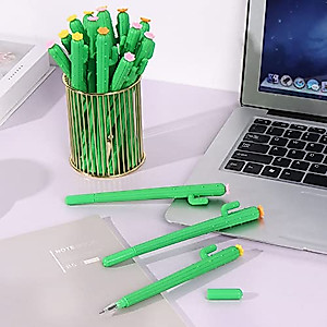 Keazexi- Cactus Shaped Roller Pens, Cactus Gel Ink Pens, Writing Pens,For School Home Office Stationery Store Kids Girls Gift.(30 Pieces)