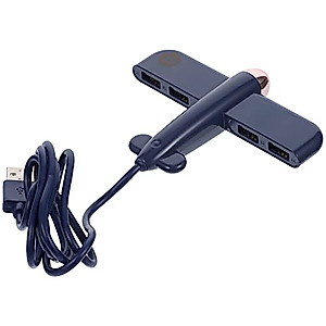 Hemobllo Airplane Shaped USB Hub- Cute USB Hub, Air Plane Extension Line Converter Charger for Desktop Computer, Computer Accessories 1 PC USB Hut 4 Ports (Blue)