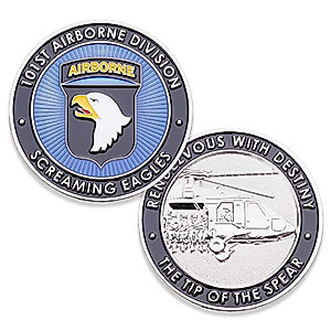 101st U.S. Army Airborne Challenge Coin! Amazing US Army Custom Coin, 101st Airborne Military Challenge Coin! Designed by Military Veterans! Officially Licensed Product!