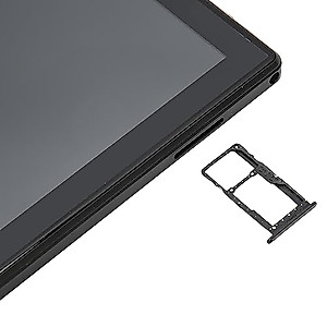 Airshi 10.1 Inch Tablet, 8GB RAM 128GB ROM 5G WiFi Octa CPU 4G LTE Tablet PC 13MP Rear Camera for Business for Work (Black)