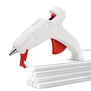 KeLDE Full Size Glue Gun Kit - 40W High Temperature Hot Glue Gun with 10pcs Glue Sticks for DIY & Craft projects, Home decor…