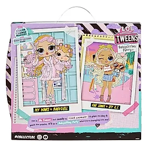 L.O.L. Surprise Tweens Babysitting Sleepover Party (2 Dolls) with 20 Surprises- 1 Fashion Doll & 1 Collectible Doll, Holiday Toy Playset, Great Gift for Kids Ages 4