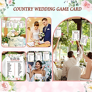 220 Pcs Floral Bridal Shower Game Set for 40 Guests Wedding Games Cards and Pencils Floral Bridal Game Supplies 5 Activity Accessories Gifts for Bride Groom Bachelorette Party Wedding Party Favors