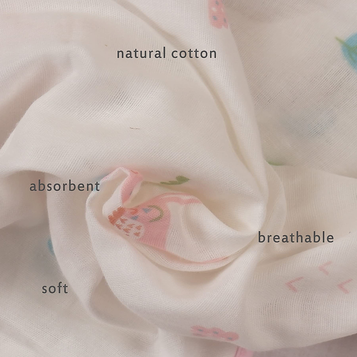 NATUZ Baby Sleep Sack Cotton Muslin Lightweight Summer Toddler Essential Sleeping Bag Soft Baby Wearable Blanket Toddler 3T Sleep Swaddle Sacks Kids Nursery Sleeping Bag 18-24 months 0.5 Tog Girl