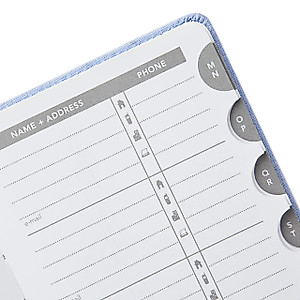 Hallmark Hardcover Address Book (Blue Chambray)