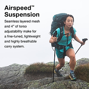 Osprey Eja 58 Women's Ultralight Backpacking Backpack, Deep Teal, X-Small/Small