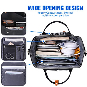 MOMUVO Travel Backpack for Women Laptop Backpack 15.6 Inch,School College Bookbag Work Bag with USB Charging Port,Casual Daypack Teacher Backpack Pink Grey