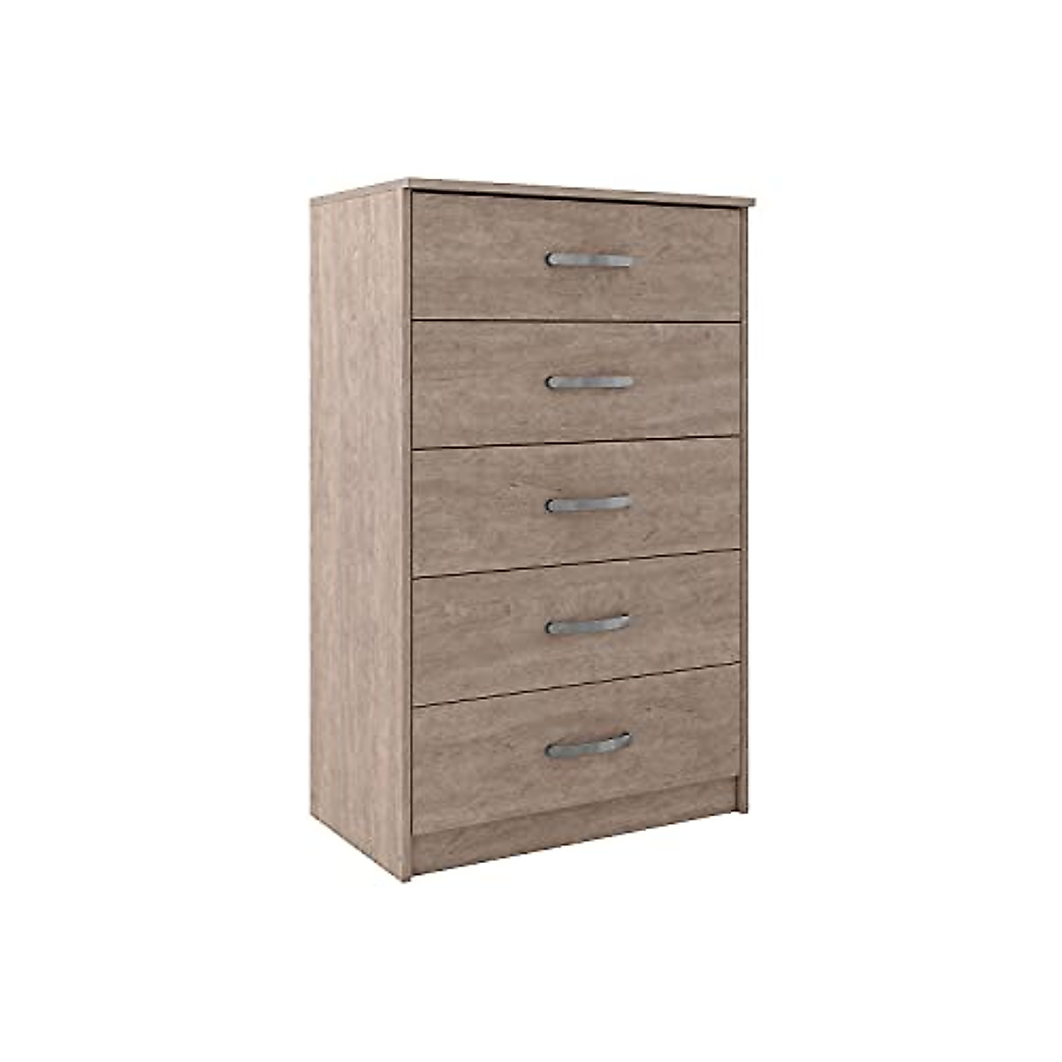 Signature Design by Ashley Flannia Scandanavian 5 Drawer Chest, Vintage Gray