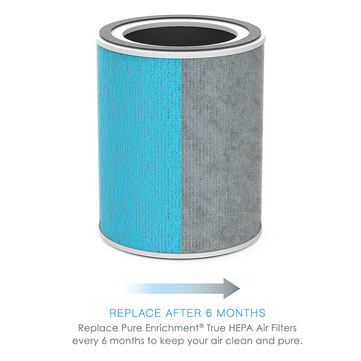 Pure Enrichment® Genuine 4-in-1 True HEPA Replacement Air Filter for the PureZone™ Turbo Air Purifier (PEAIRCYL)