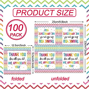 Naozinebi 100Pcs Thank You Napkins We Appreciate You Paper Napkins Thankful Disposable Napkin Appreciation Party Decors Grateful to Employee Teacher Doctor Staff Thanksgiving Graduation Party Supply