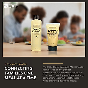 John Boos 2-Piece Boos Block Charcuterie Board and Wood Cutting Board Care and Maintenance Set, 16-Ounce Mystery Oil and 5-Ounce Board Cream