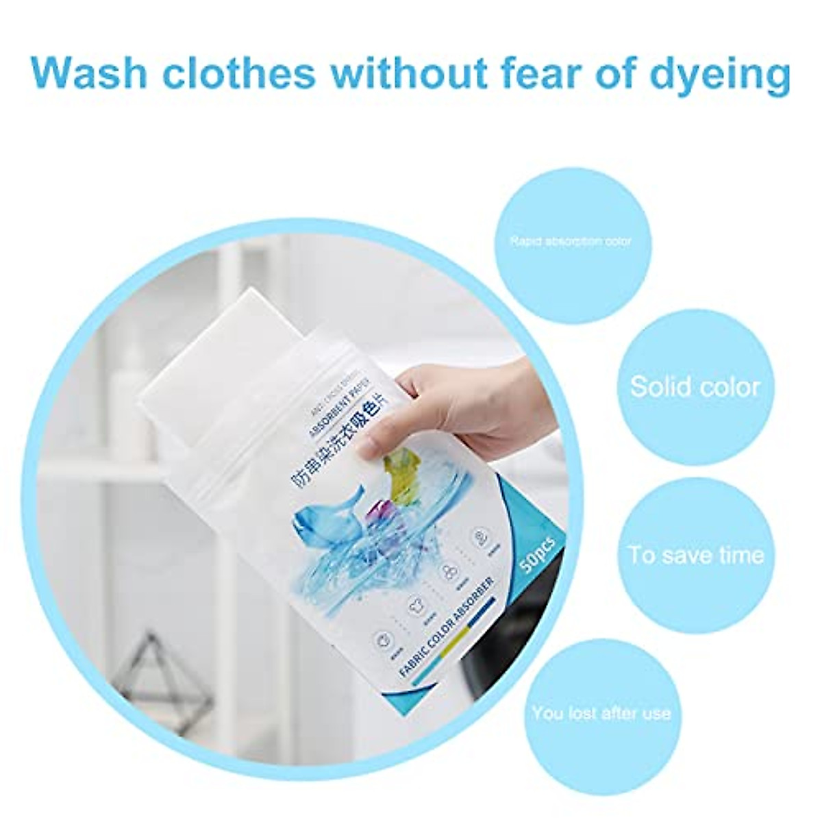 Laundry Color Catcher Sheets for Dark Clothes – Keep Colors Bright