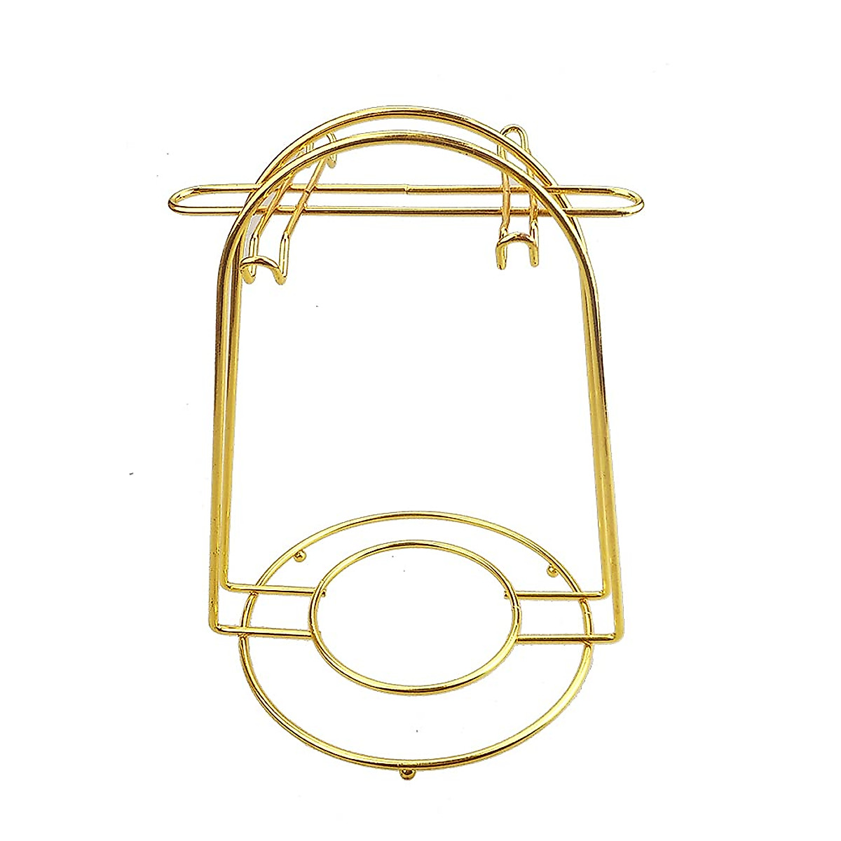 YY YEARCHY Coffee Mug Holder, Espresso Cups Holder Cup Drying Rack Cups Drainer Stand Metal Mug Tree Cups Organizer with 4 Hook Hangers for Kitchen Counter and Tea Party(Gold)