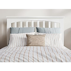 AFI, Becket Twin XL Solid Wood Low Profile Platform Bed with Matching Footboard, White